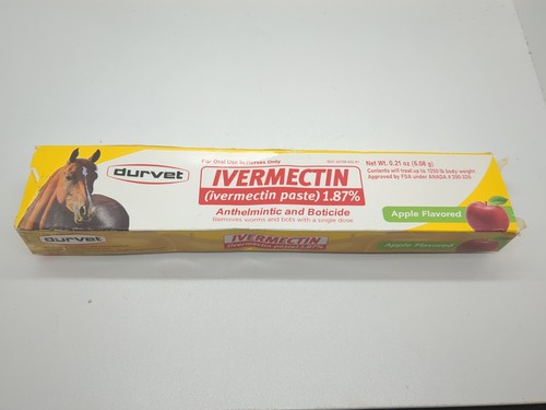 New In Box Paste Horse Dewormer Apple Flavor Exp 09/2025 dur-vet wormer ...
