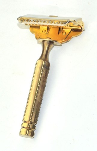 1940s Era Gem Junior 1912 Head Gold Plated Single Edge Razor, NICE ...