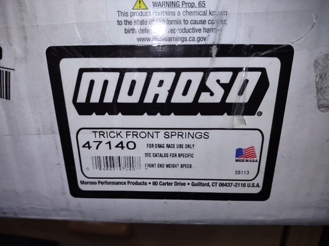 Moroso 47140 Front Drag Race Coil Spring for sale online | eBay