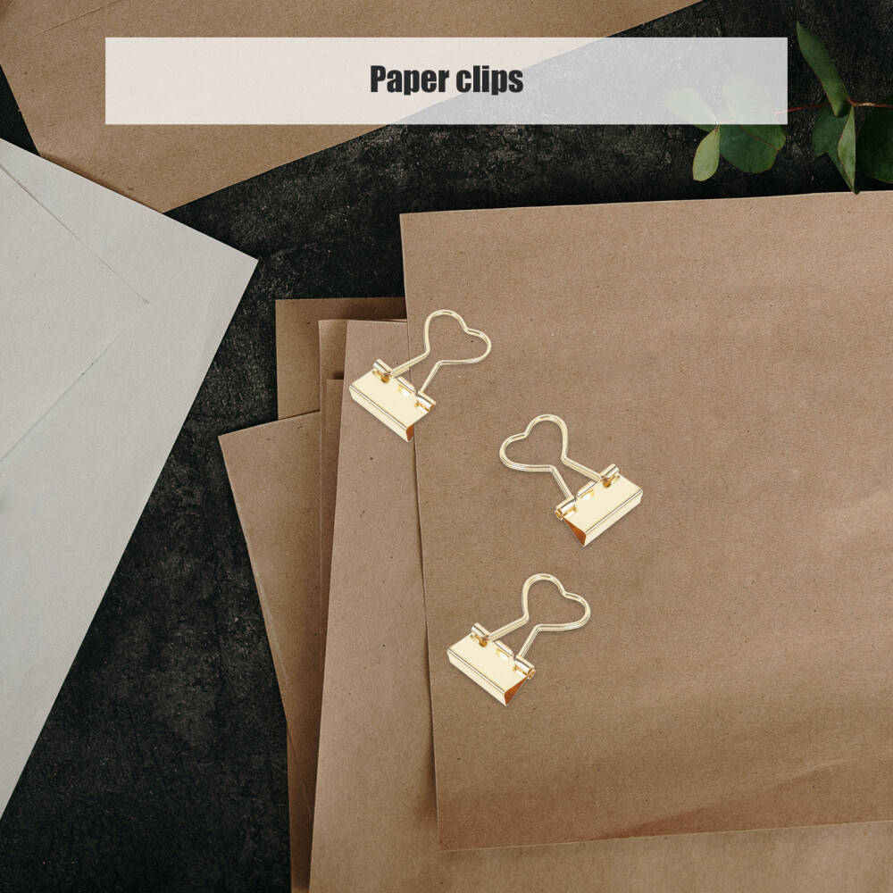 10 Pcs Medium Binder Clips Paper Assorted Office European Fashion | eBay