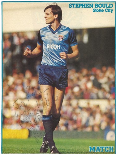 PHOTO ORIGINALE AUTOGRAPHIÉE STEVE BOULD STOKE CITY FC 1980-1988 ...
