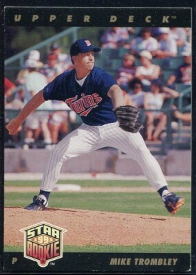 1992 Upper Deck Star Rookie Mike Trombley #28 Minnesota Twins Rookie | eBay