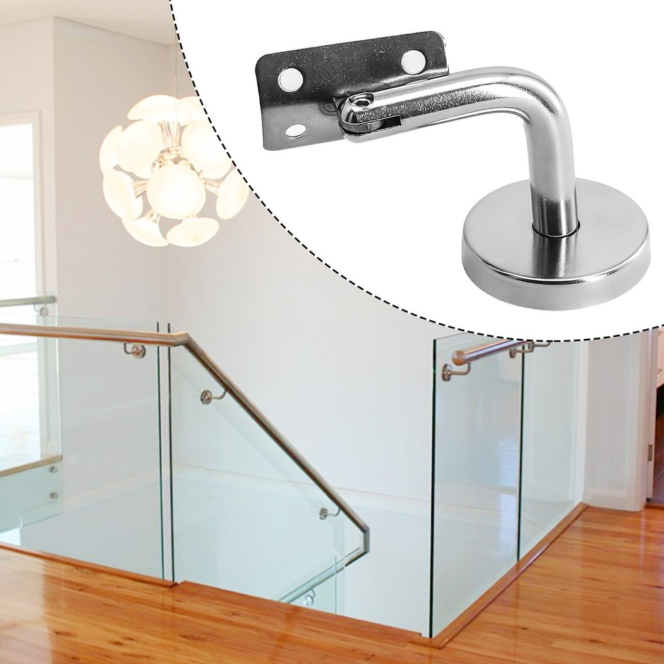Handrail Bannister Support Stair Rail Bracket Balustrade Fixing Wall ...