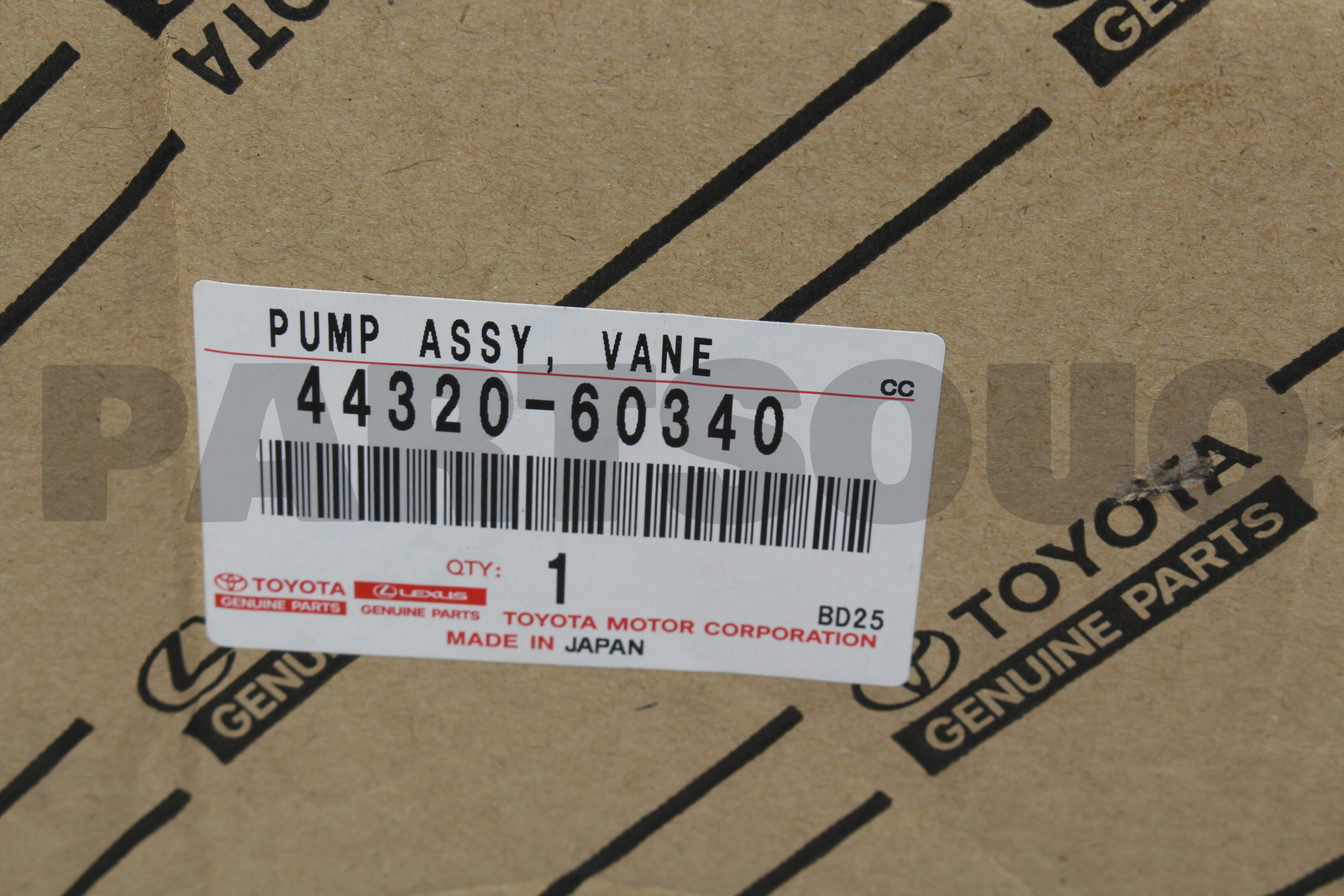 4432060340 Genuine Toyota PUMP ASSY, VANE 44320-60340 | eBay