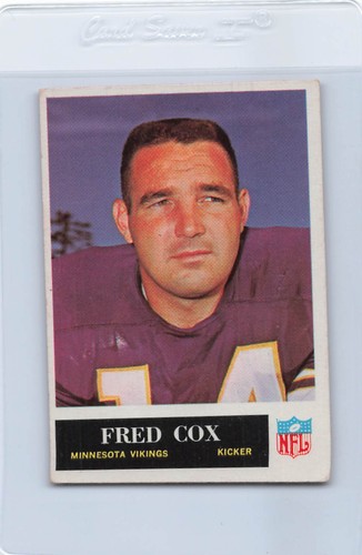 1965 Philadelphia #104 Fred Cox Vikings EX/MT *DA-C8433 | eBay