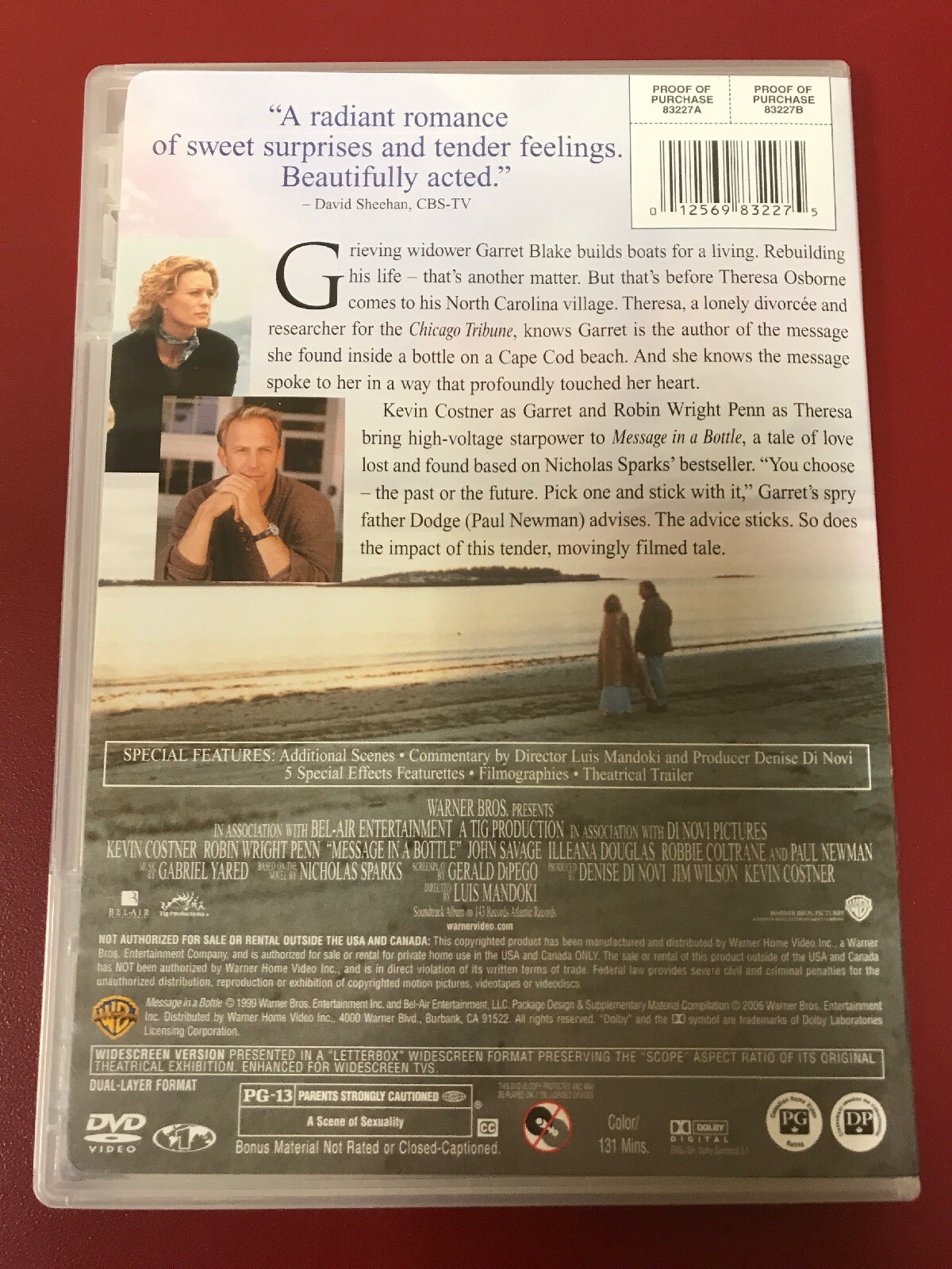 Message in a Bottle (DVD, 2009) | eBay