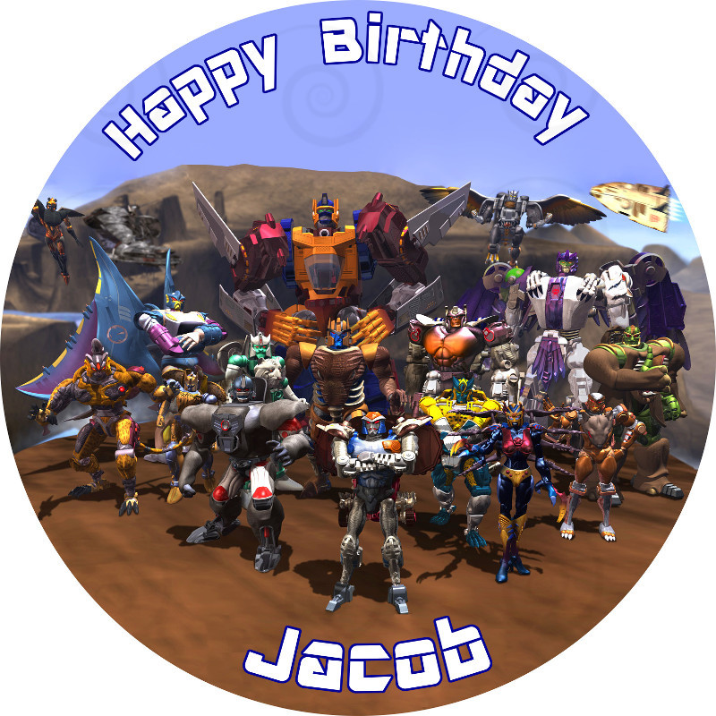 TRANSFORMERS Edible Cake topper image | eBay