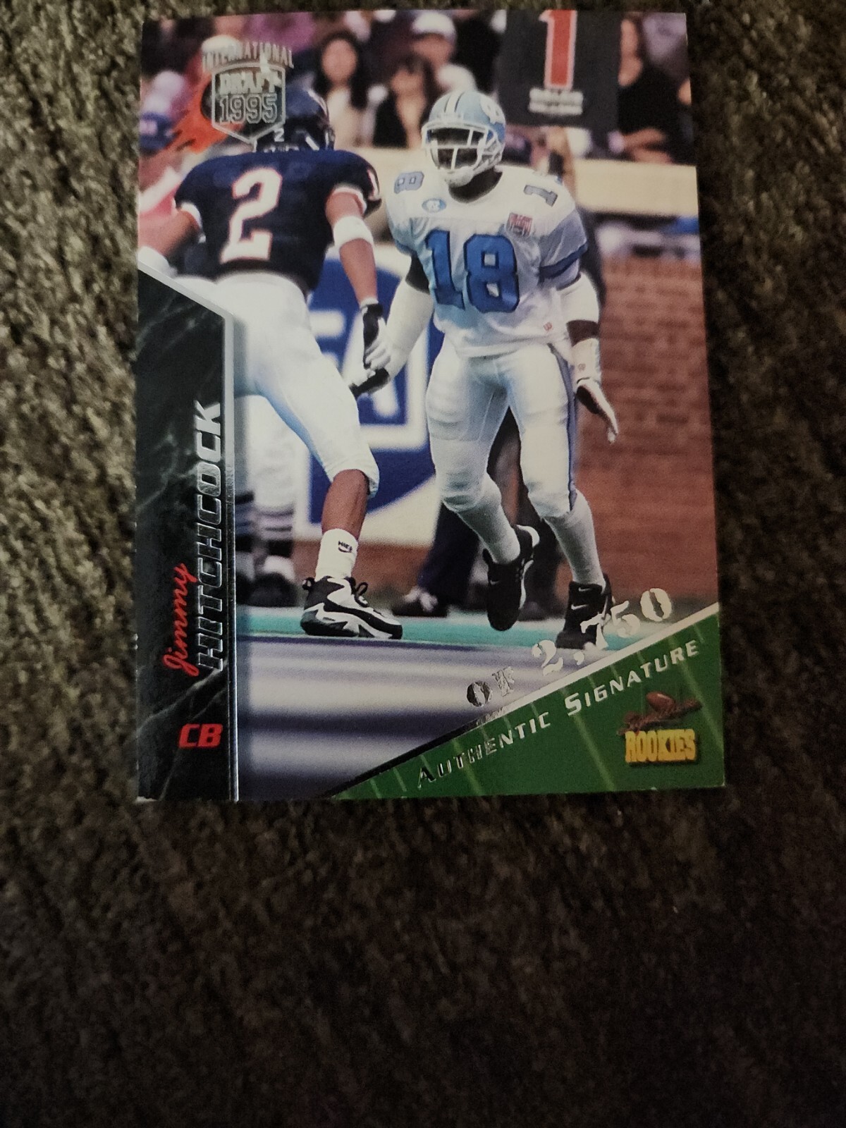 Jimmy Hitchcock 1995 Authentic Signature /2750 MISTAKE CARD!!!! | eBay