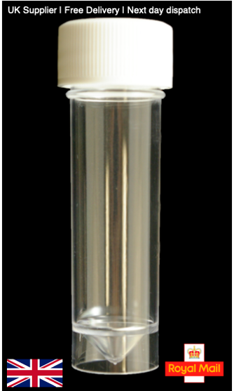 Sample Bottle with Printed Label -NHS style for Urine. UK Supplier Free ...