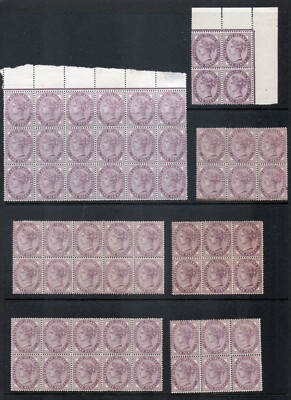 GB QV SG 172 - SG174 VICTORIA 1d LILAC 1881 COLLECTION 81 STAMPS in ...