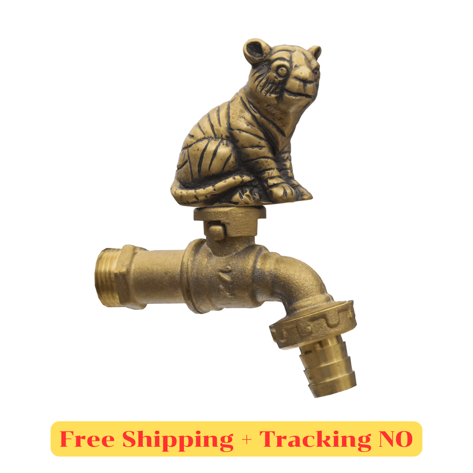 Brass tiger handle garden tap vintage garden tap outdoor Decorative tap ...