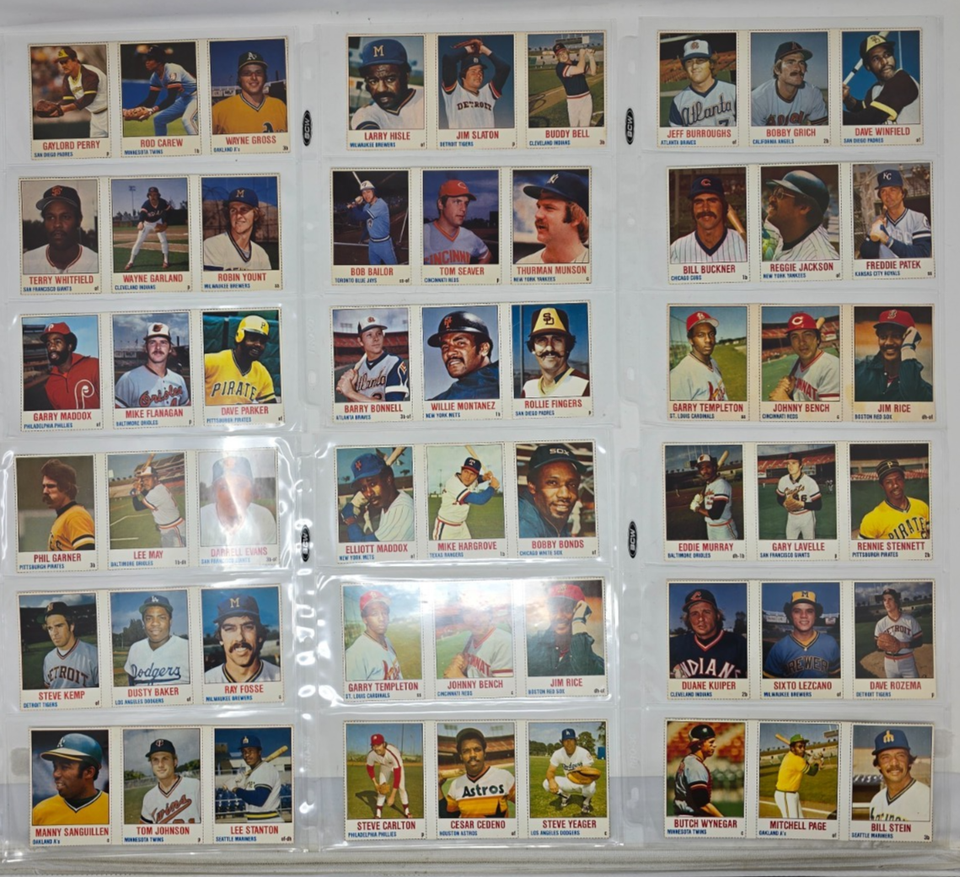 1978 Hostess Baseball Cards Lot Of 47 Uncut Panels Murray Munson Boone ...