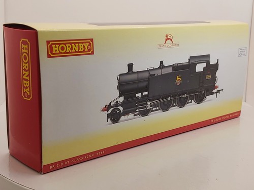 Hornby R3124 BR 2-8-0T Class 42xx 4266 BR Black Loco - OO Gauge DCC ...