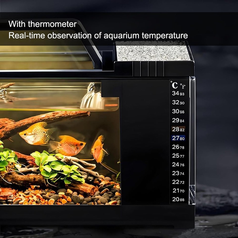 Small Fish Tank with Filter Self Cleaning Betta Fish Tank 1 Gallon ...