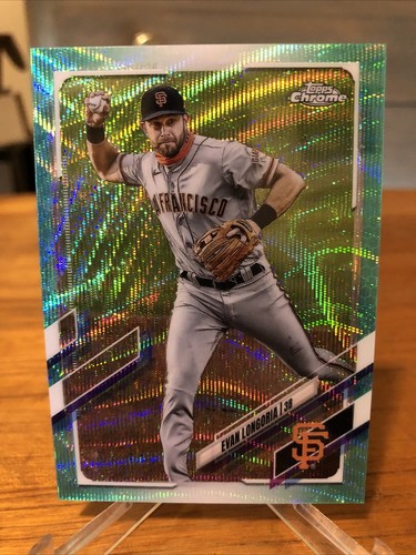 2021 Topps Chrome - Aqua Wave Refractor #125 Evan Longoria /199 for ...