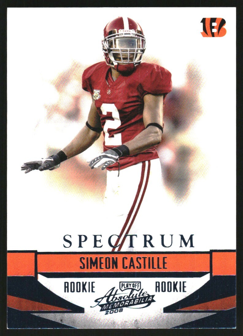 2008 Playoff Absolute Memorabilia - Spectrum Blue #238 Simeon Castille ...