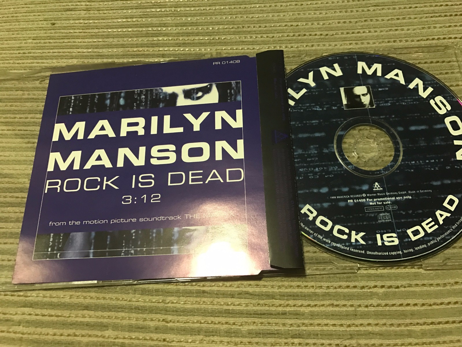 MARILYN MANSON - ROCK IS DEAD CD SINGLE 1 TRACK PROMO GERMANY MATRIX ...