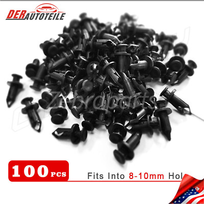 100pcs NEW ATV Retainer Clips Push Pin Splash Guard Body Panel For ...