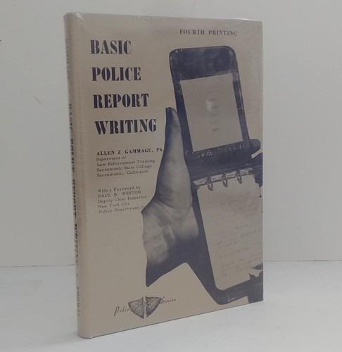 Basic Police Report Writing *HARDCOVER* *NEW SEALED* Law Enforcement ...
