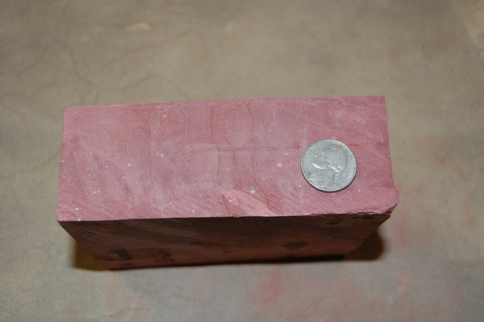 4 pnds Sacred Minnesota Catlinite Carving stone Pipestone Block Brick S ...