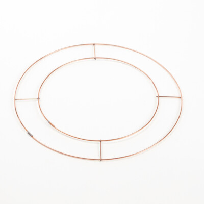 Flat Wire 10" Wreath Rings 10 Inch Christmas Crafts Floristry Copper ...