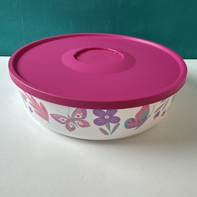 Tupperware Click Container Twist Stack Store 2.5 Qt / 10.5 Cup Flowers ...