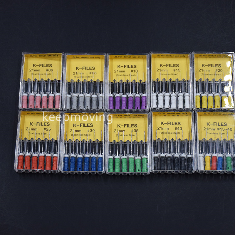 Dental Endodontic Stainless Steel Root Canal Hand Use REAMERS H/K-Files ...