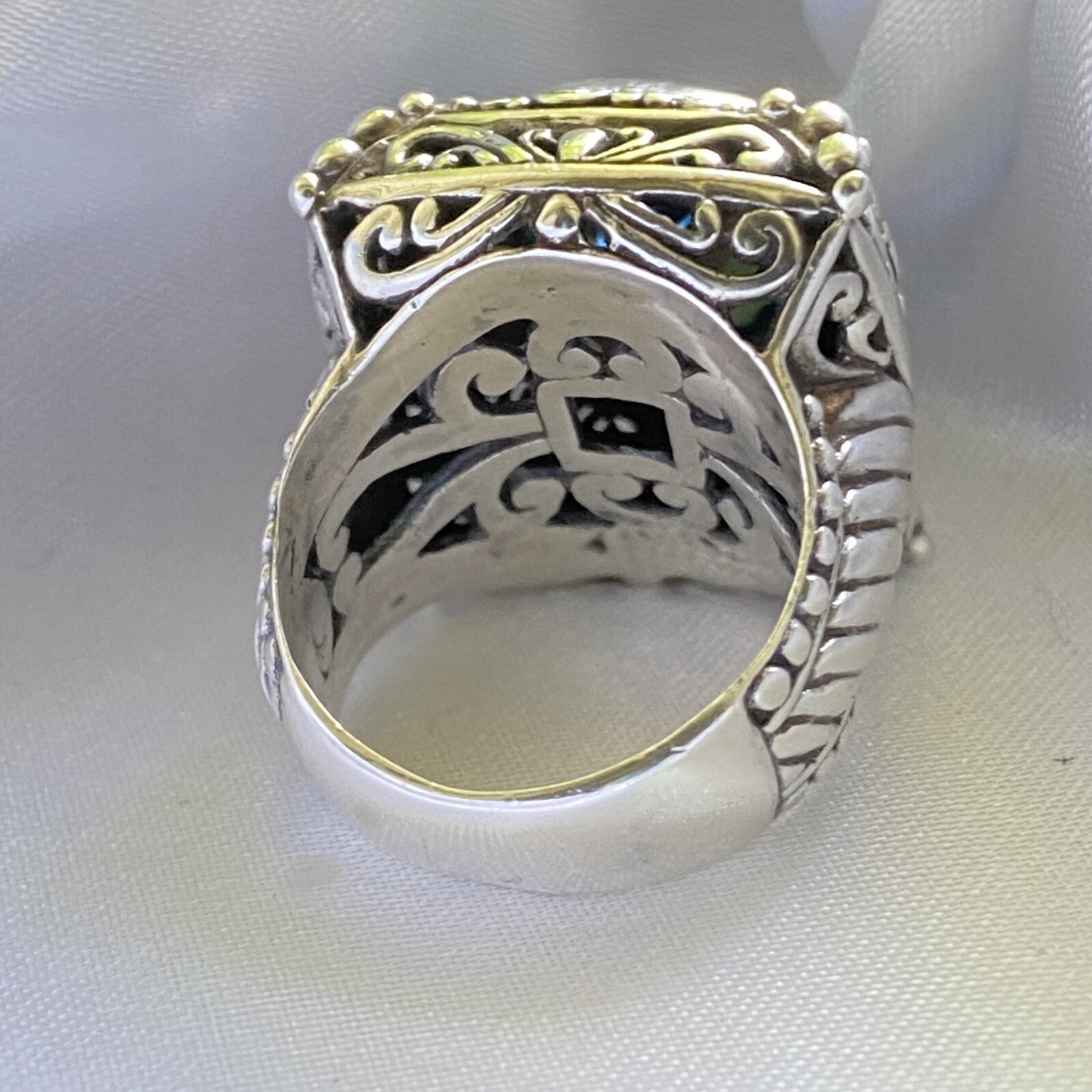 SARDA Sterling Silver 925 Topaz Mystic Quartz ? Bali Handmade Heavy ...