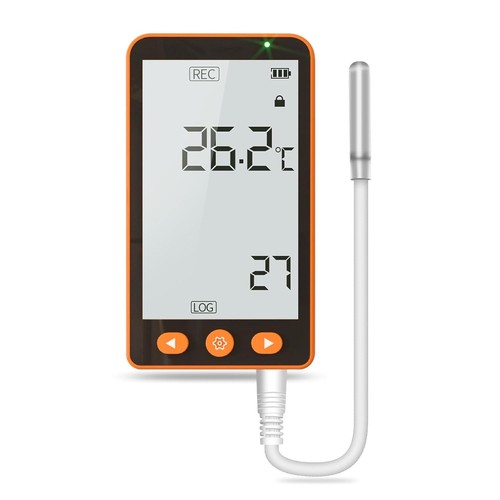 Temperature Data Logger with External Probe, High Accuracy Thermometer ...