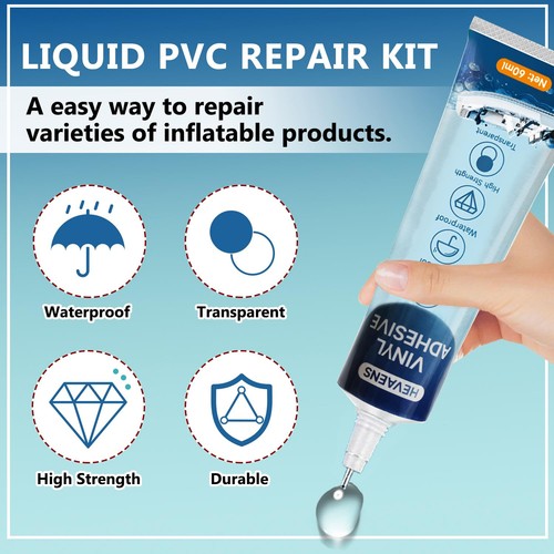 Air Mattress Patch Kit, Heavy Duty Inflatable Repair Kit for Air ...