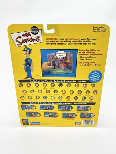 The Simpsons World Of Springfield Interactive Figure Officer Lou | eBay