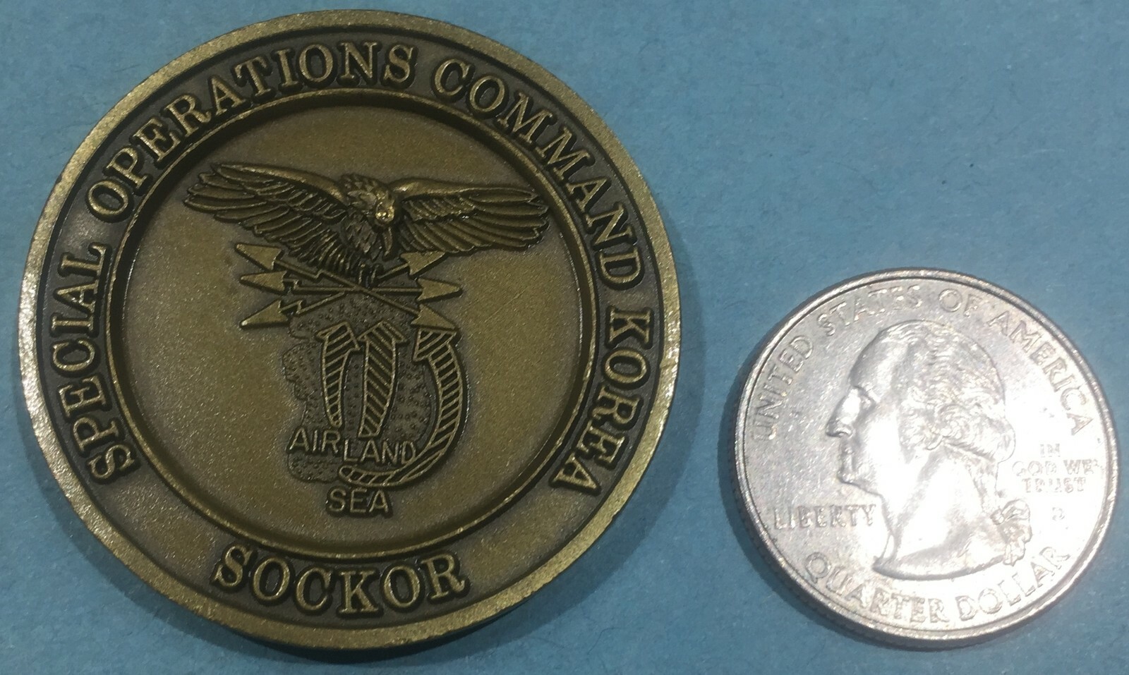 SPECIAL OPERATIONS COMMAND KOREA (SOCKOR) CHALLENGE COIN / SPECIAL ...