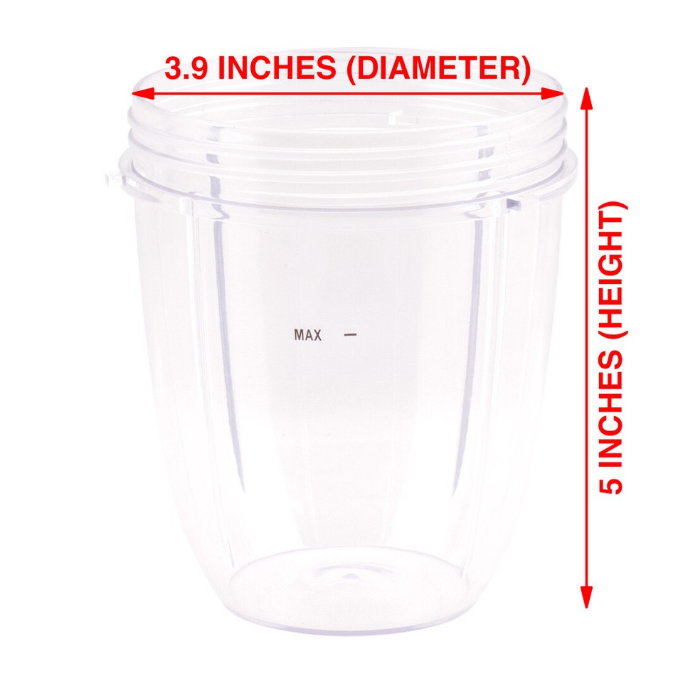 18 oz Cup with Lip Ring & Extractor Blade for NutriBullet NB-101B NB ...