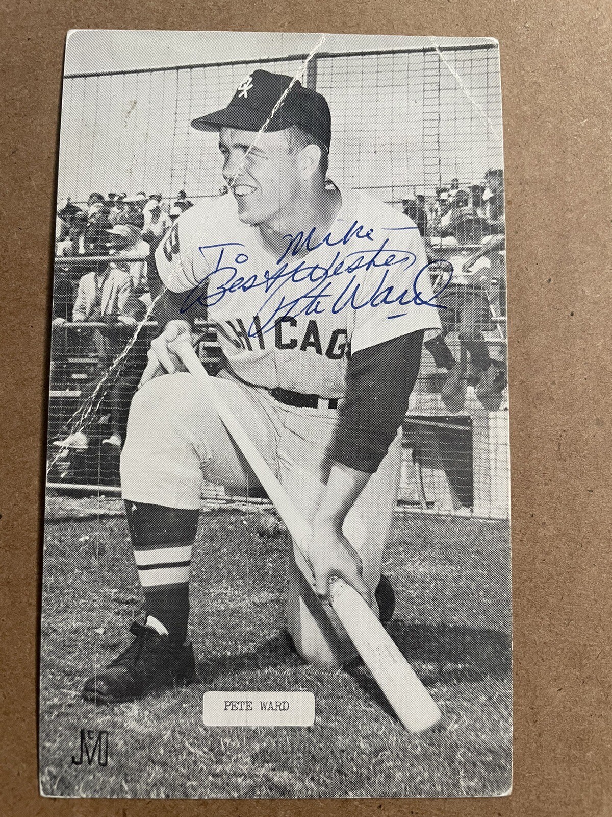 1968 Pete Ward Signed J.D. McCarthy Chicago White Sox Baseball Postcard ...