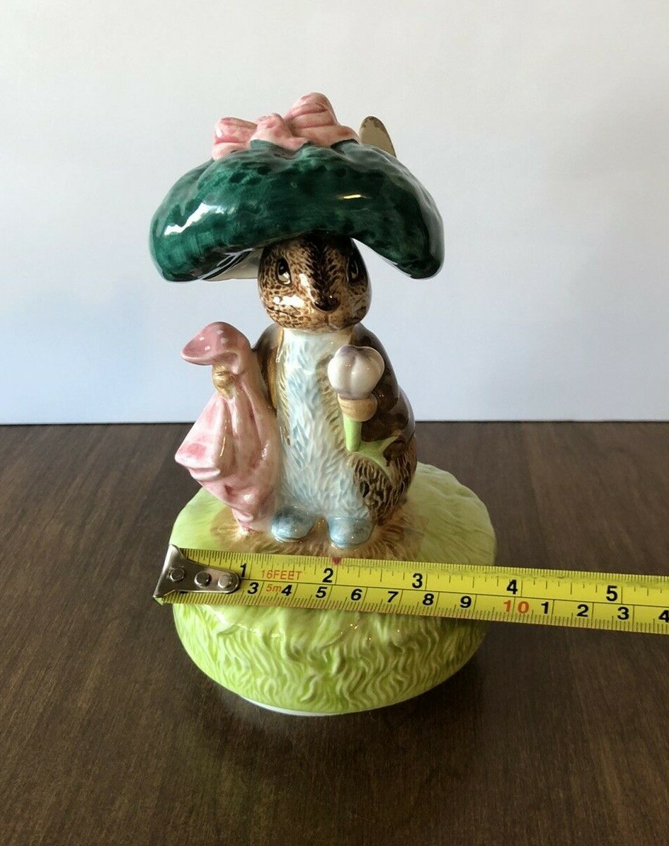 Collectible Music Box BENJAMIN BUNNY #270 , 1977 SCHMID Beatrix Potter ...
