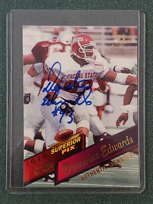1995 Superior Pix Demetrius Edwards Autographed Card - #1910/6500 | eBay