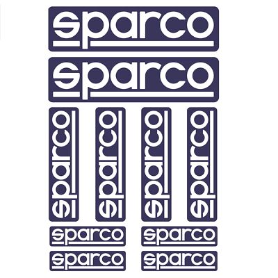 Sparco Motorsport Sticker Pack Race Rally with 10 Decals Mixed Sizes ...