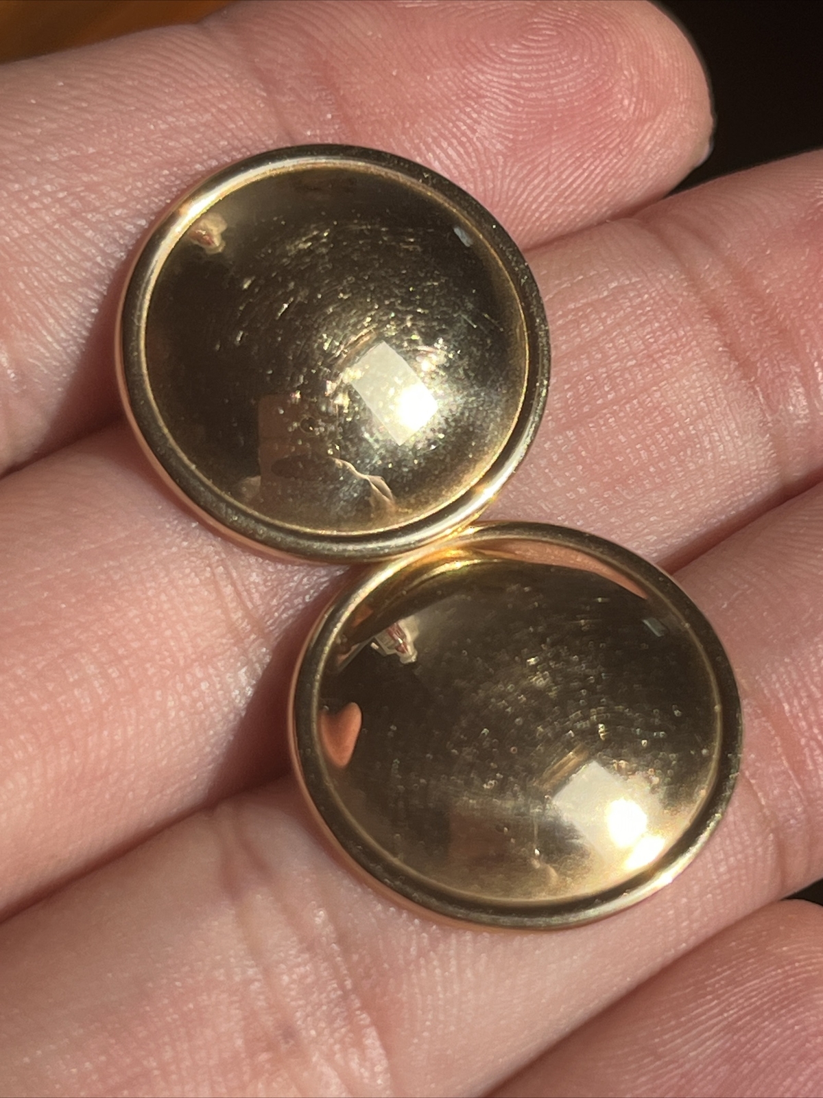 James Avery 14k Yellow Gold Button Earrings | eBay