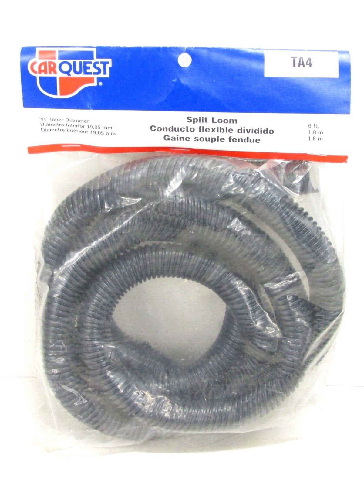 NEW! CARQUEST BLACK SPLIT POLY WIRE LOOM, 3/4" x 6', #TA4 | eBay