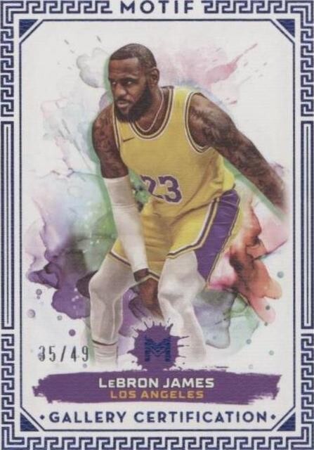 2023-24 Topps Motif - Gallery Certification LeBron James #1 Ultramarine ...