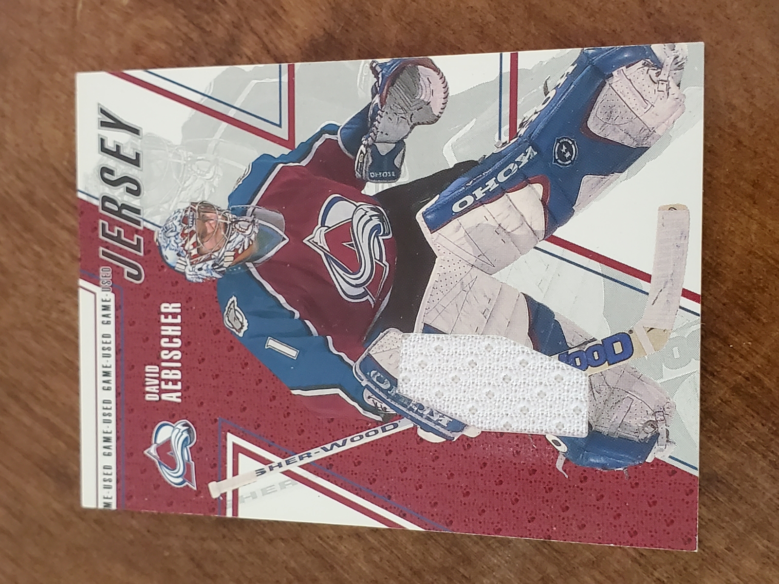 2002 ITG Be A Player Between the Pipes Game-Used Jersey David Aebischer #GUJ-6 | eBay