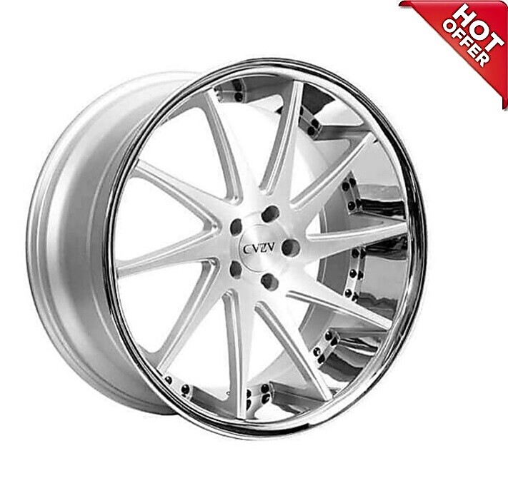 For M6 20 Staggered Azad Wheels AZ23 Silver Machined Popular Rims | eBay