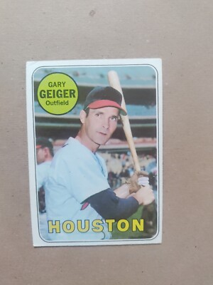 1969 Topps #278 Gary Geiger Houston Astros rd Vintage Baseball Card vg ...