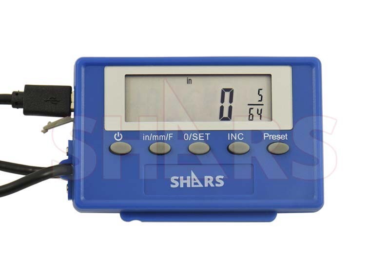 Shars 1-Axis Digital Display DRO 0.0005"/0.01mm/64ths Resolution New P ...