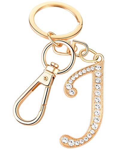 Keychain for Women Purse Charms for Handbags Crystal Alphabet Initial ...