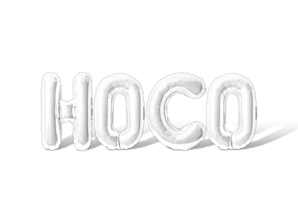 HOCO Letter Balloon Banner - Homecoming Party Decorations - High School ...