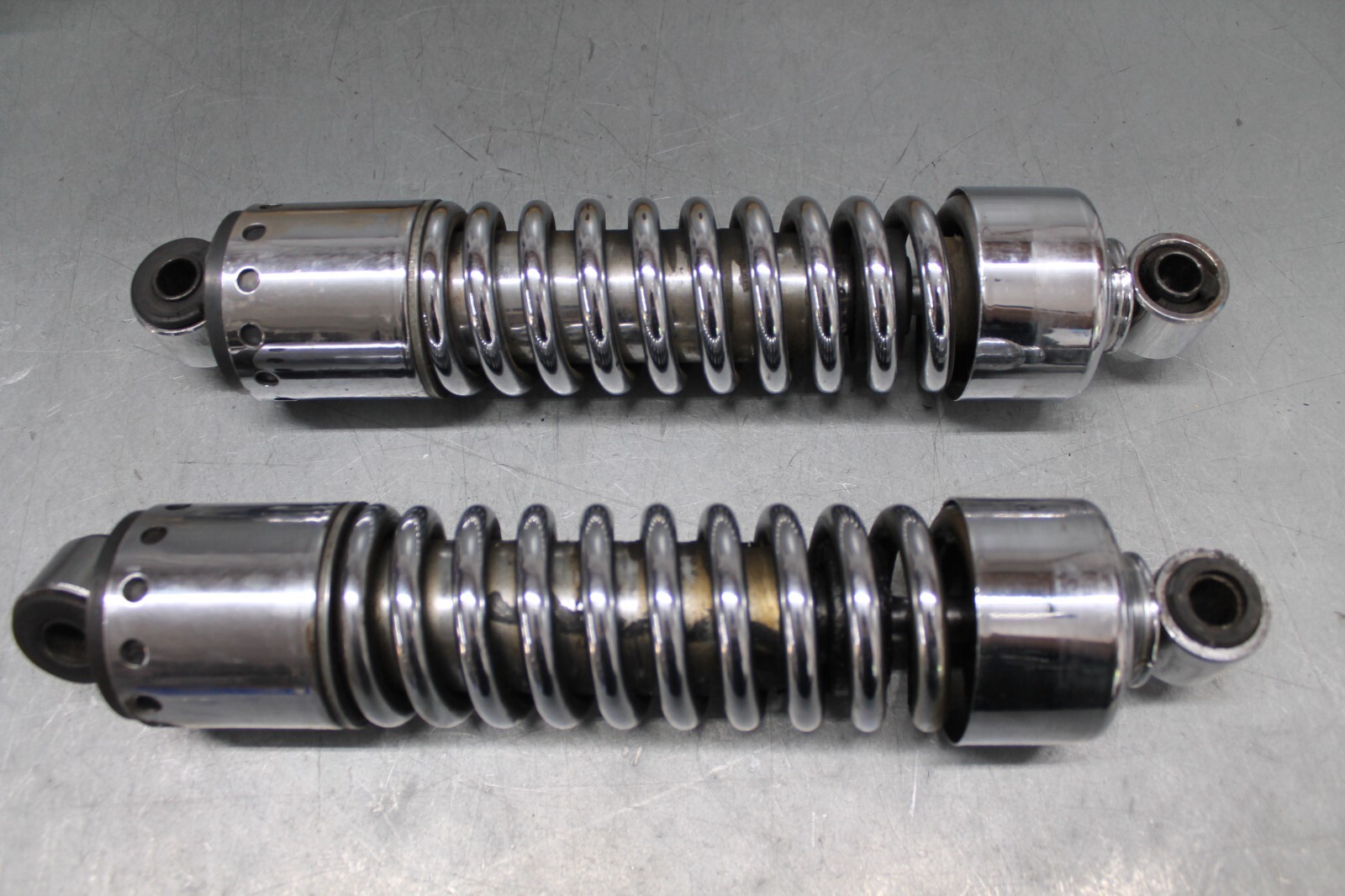 Harley Davidson 1973-86 Rear Suspension Shocks 12" Shovelhead Chrome | eBay