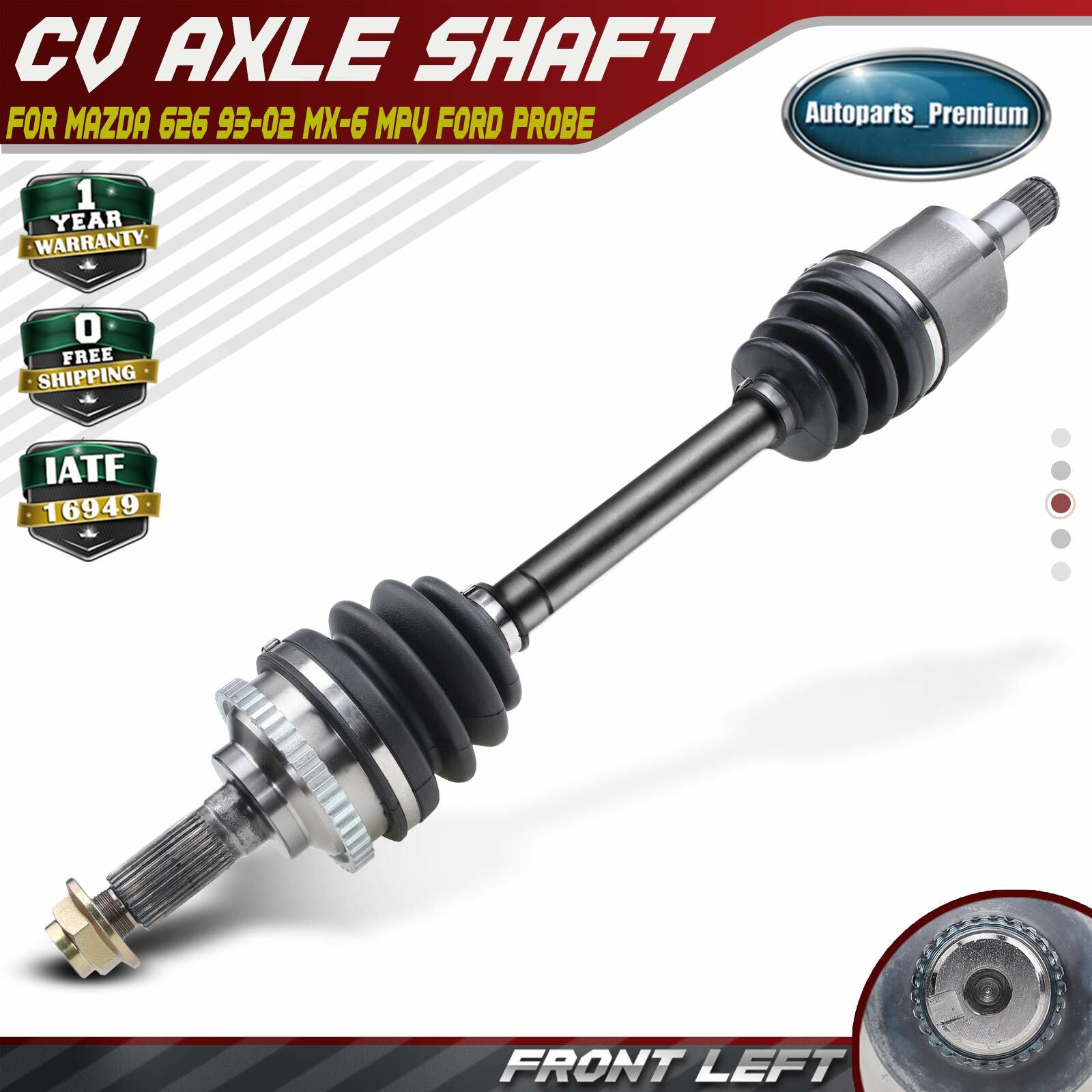 CV Axle Shaft Assembly for Mazda 626 93-2002 MPV MX-6 Ford Probe Front ...
