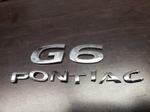 05 06 07 08 09 10 PONTIAC G6 REAR TRUNK GATE EMBLEM LOGO BADGE | eBay