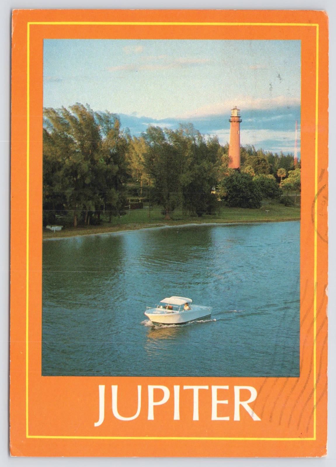 Jupiter Florida~Jupiter Inlet & Jupiter Lighthouse~Continental Postcard ...